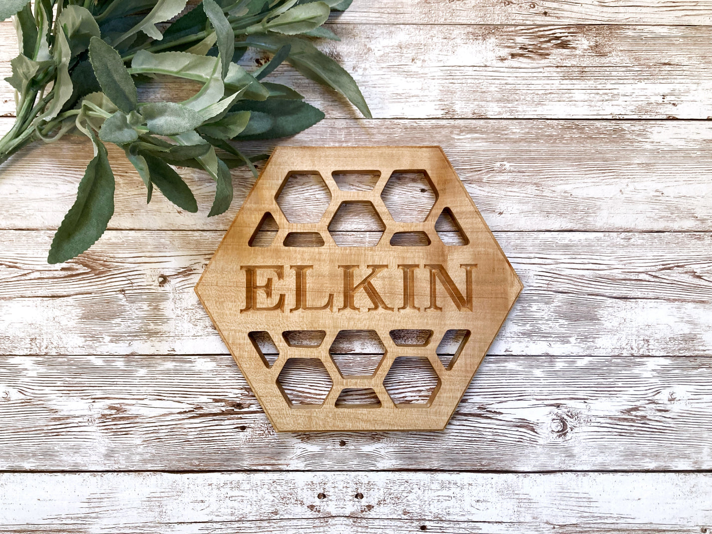 Personalized Honeycomb Trivet for Kitchen Decor & Unique Gift – Home ...