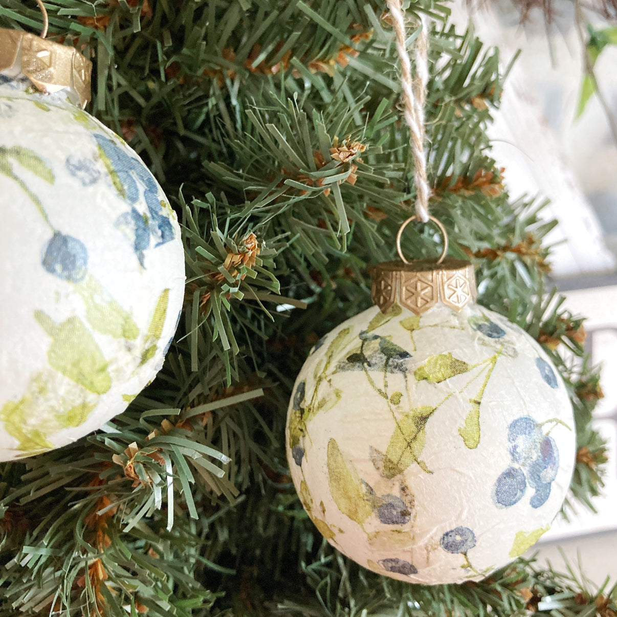 Sets of Blueberry Christmas Tree Decor, Farmhouse Christmas Ornaments ...