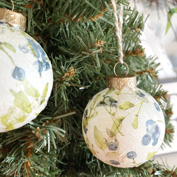 Sets of Blueberry Christmas Tree Decor, Farmhouse Christmas Ornaments ...